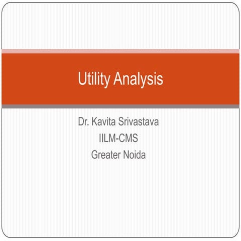 5.utility analysis | PPT