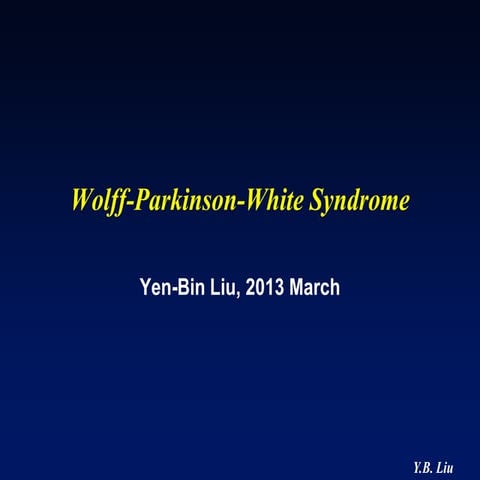 Wolff - Parkinson - White Syndrome | PDF