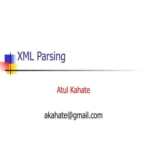 5 Xml Parsing Ppt Web Development Internet