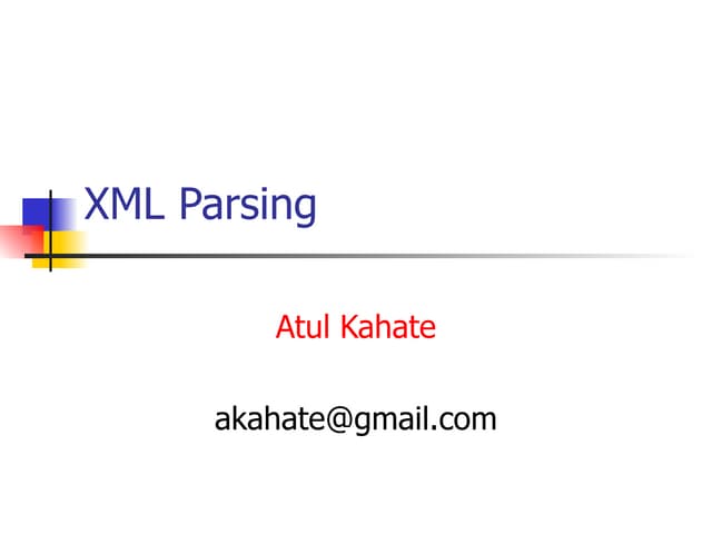 5 Xml Parsing Ppt Web Development Internet