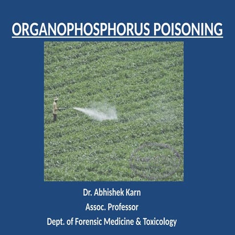 Comprehensive Overview of Organophosphorus and Phosphide Poisoning ...