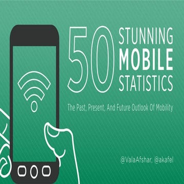 50 stunning mobile statistics - trends in gadgets and mobility | PPT