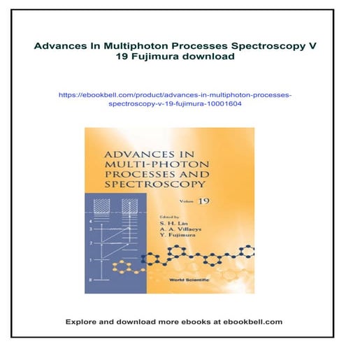 Advances In Multiphoton Processes Spectroscopy V 19 Fujimura | PDF