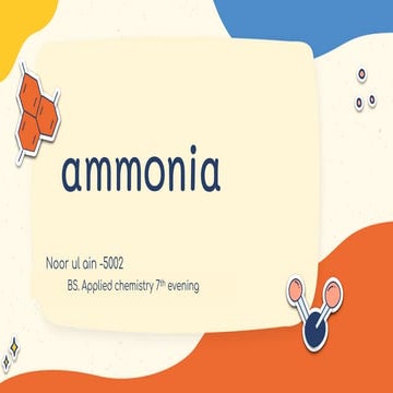 Ammmonia as a fertilizer.pptx