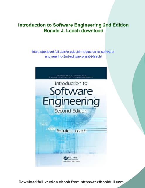 Software Engineering 10th Edition by Ian Sommerville (eBook PDF) | PDF