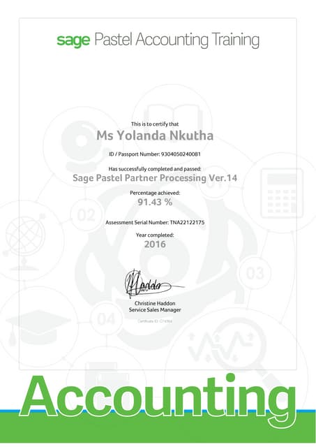Pastel Certificate | PDF