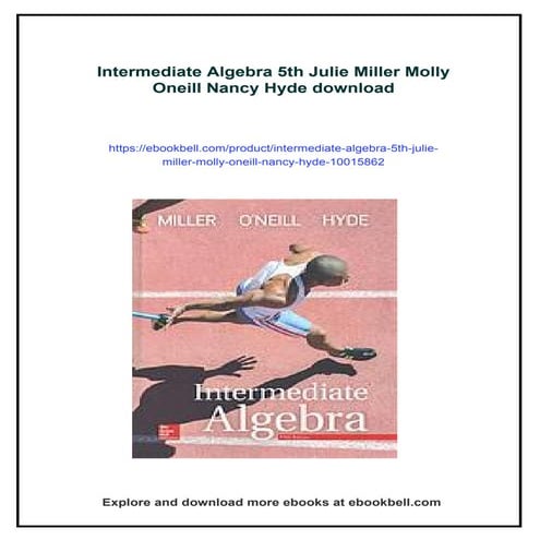 Intermediate Algebra 5th Julie Miller Molly Oneill Nancy Hyde | PDF