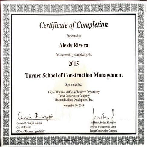 Turner Certificate | PDF