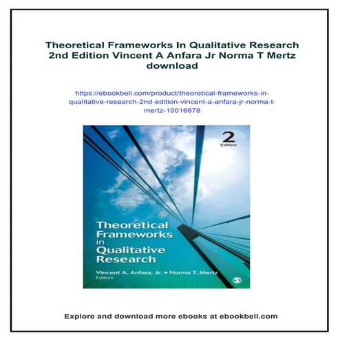 Theoretical Frameworks In Qualitative Research 2nd Edition Vincent A ...
