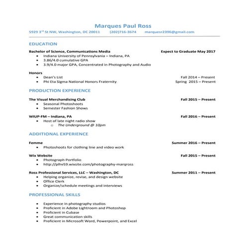 Marques_Ross_Resume | PDF