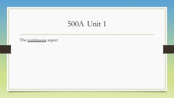 the present perfect continuous tense grammar presentation | PPT