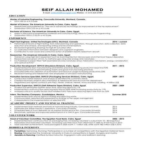 Precise Consise and Summarized CV May 2016 | PDF