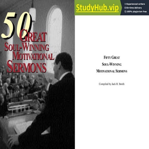 50 0 GREAT SOUL-WINNING MOTIVATIONAL SERMONS GREAT SOUL-WINNING ...