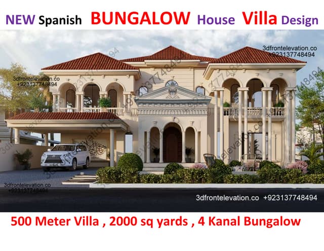 500 Meter Villa Design , 2000 sq yards Bungalow , 4 Kanal House Plan.pdf 500 Meter Villa Design , 2000 sq yards Bungalow , 4 Kanal House Plan.pdf