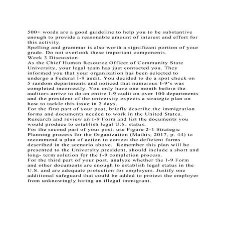 500+ words are a good guideline to help you to be substantive enou.docx