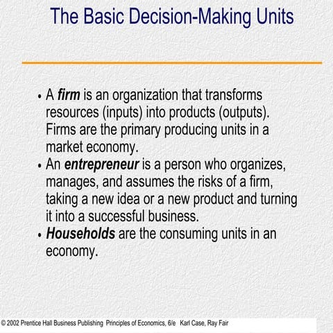 THE BASIC DECISION MAKING UNITS......... | PPT
