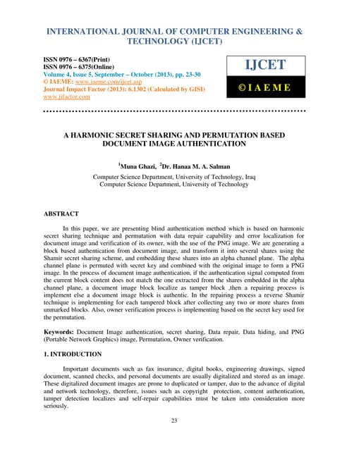 Implementation and Secured Authentication Key using Elliptic Curve ... Implementation and Secured Authentication Key using Elliptic Curve ...