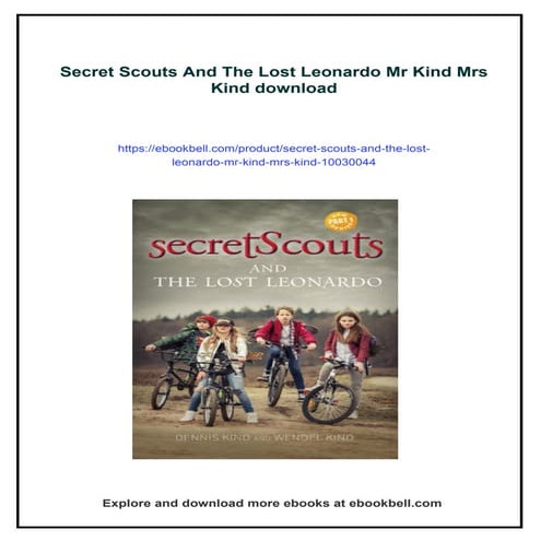Secret Scouts And The Lost Leonardo Mr Kind Mrs Kind | PDF