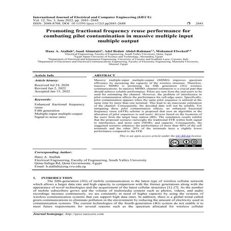 Promoting fractional frequency reuse performance for combating pilot ...