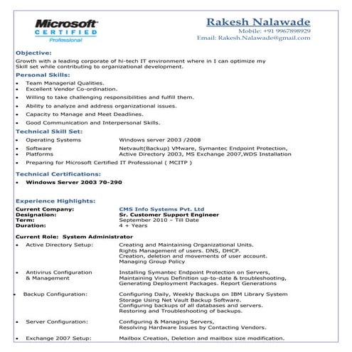 Rakesh New Resume | PDF