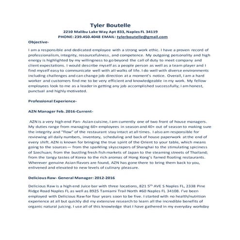 Tyler Boutelle Resume | DOCX