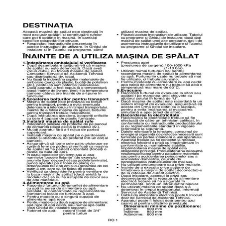 Masinile romanesti automate de spalat rufe automatic | DOCX