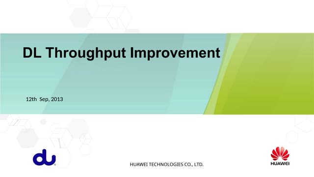 501994820-DL-Throughput-Improvement.pptx 501994820-DL-Throughput-Improvement.pptx