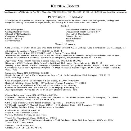 Keisha Jones Resume 1word | DOCX