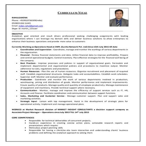 Rahul Saxena Resume (D) | DOCX