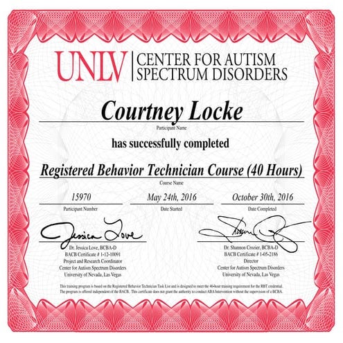 RBT Certificate | PPT