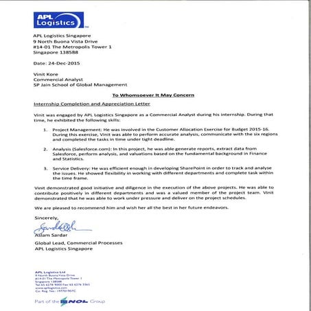 internship appreciation | PDF | Undergraduate Education | College Education