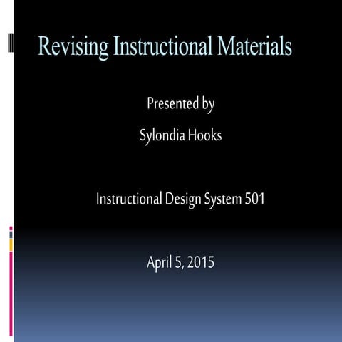 Revising Instructional Materials | PPTX