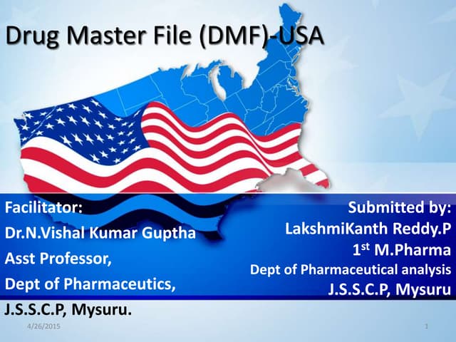 Documentation In Pharmaceutical Industry(Master Formula Record,DMF,Distribution Record) | PPTX