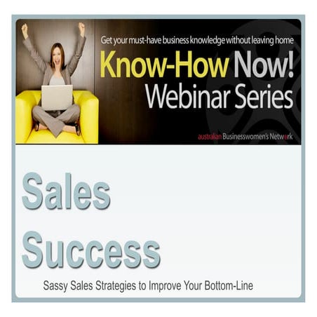 Sales Success Webinar slides | PPT