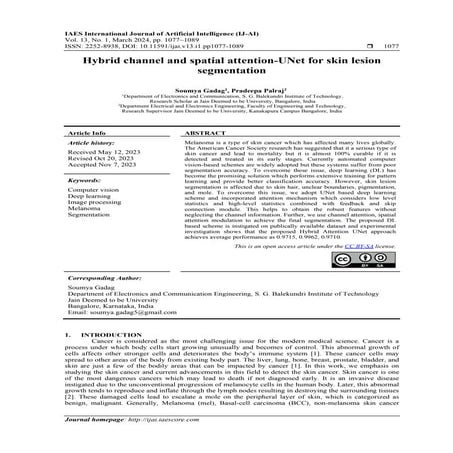 Hybrid channel and spatial attention-UNet for skin lesion segmentation ...