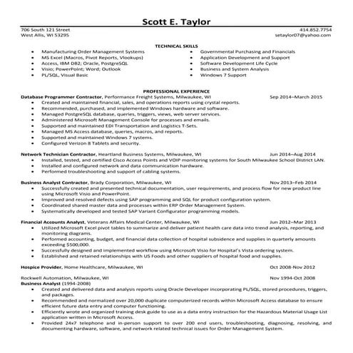 Scott Williams Resume | PDF