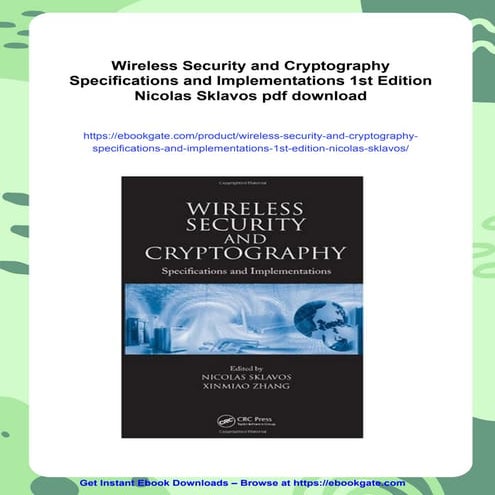 Wireless Security and Cryptography Specifications and Implementations 1st Edition Nicolas ...