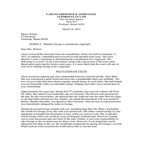 Client Letter Writing Sample | PDF