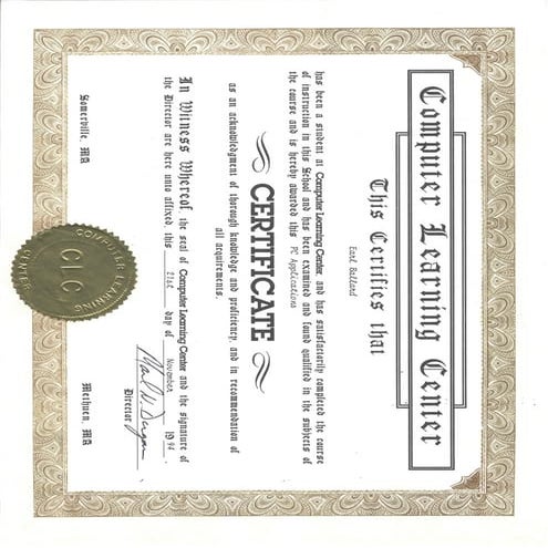 CLC Certificate | PDF