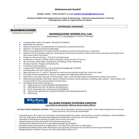 Resume_Mohammad_Kashif | DOC