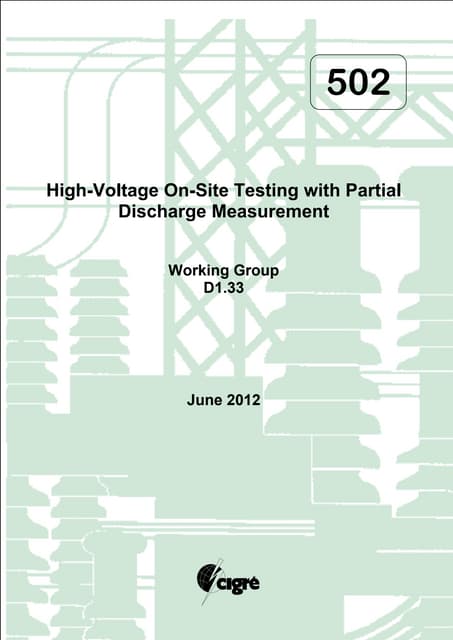 Chapter 09 - Measurement of Partial Discharge | PPT