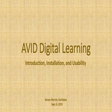 AVID Digital Learning | PPT | Educational Assessment | Education