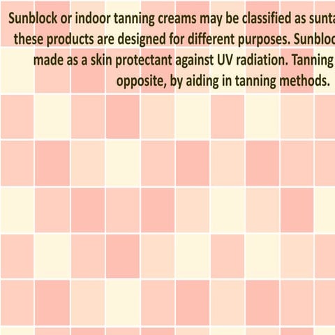The Key Facts Of Suntan Lotion | PPTX | Skin and Dermatology | Diseases ...