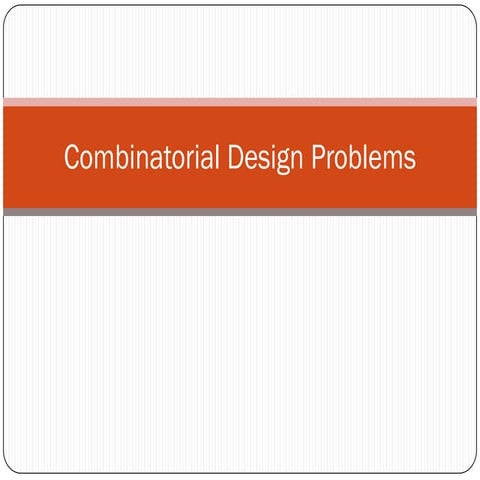 Combinatorial Problems2 Ppt