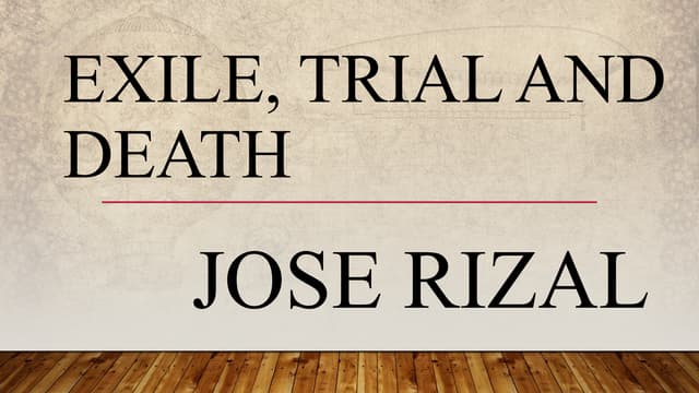 JOSE RIZAL: TRIAL, EXECUTION AND MARTYRDOM | PPTX