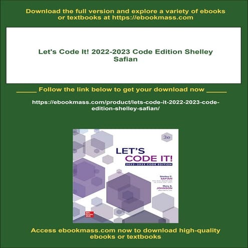 Let's Code It! 2022-2023 Code Edition Shelley Safian | PDF