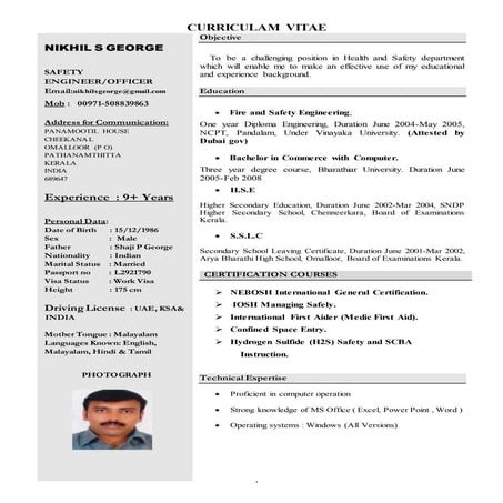 Nikhil S George_CV 2016 new | PDF