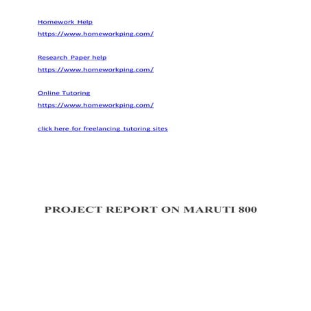 50605951 maruti-800-case-study | DOCX