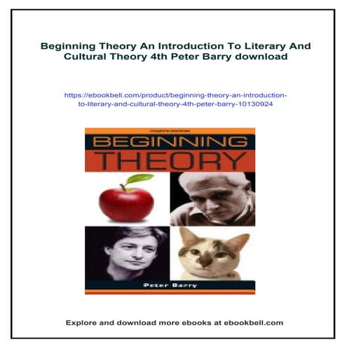 Beginning Theory An Introduction To Literary And Cultural Theory 4th ...