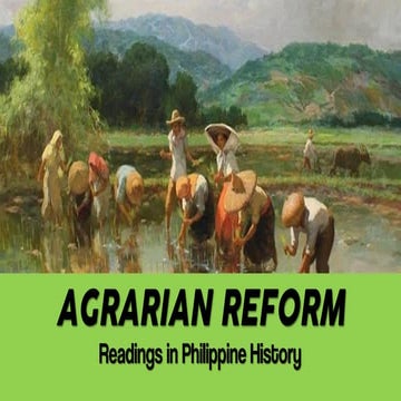 Agrarian Reform in the Philippines | PPTX